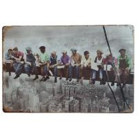 China Premium Character design Tin Signs, Rectangular Metal Advertising Tin Sign For Poster Wall for sale