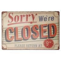 China China Wholesale Wall Decoration Custom Size Vintage Metal Poster ,Tin Signs for sale