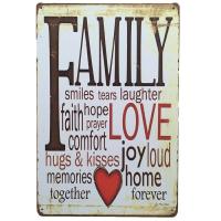 China China Wholesale Wall Decoration Custom Size Vintage Metal Poster ,Tin Signs for sale