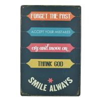 China Factory Price Custom Design Tin Signs, Vintage Printed Metal Sign For Home Decor for sale