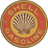 China Round Metal Sign, Decorative Metal Plate Plaques Wall Hanging Car Tin Poster for sale