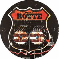 China motorcycle Bar Decorative Metal Signs, Wall Art Painting Tin Sign, Round 30cm Tin Poster for sale