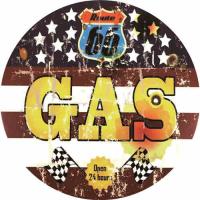 China motorcycle Bar Decorative Metal Signs, Wall Art Painting Tin Sign, Round 30cm Tin Poster for sale