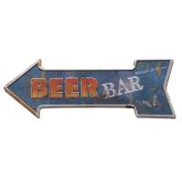China Arrow Vintage Wall Arts for Club/Restaurant, Beer Metal Tin Poster, Retro Beverage Tin Sign for sale