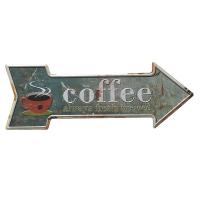 China Closed Tin Sign Design,Vintage Tin Sign,Metal Poster For Retailer Arrow Shape Metal Signs for sale