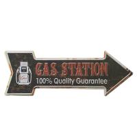 China Closed Tin Sign Design,Vintage Tin Sign,Metal Poster For Retailer Arrow Shape Metal Signs for sale