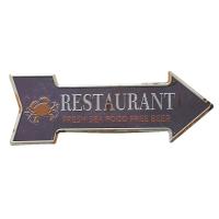 China Arrow Shape Custom Made Metal Poster,Vintage Tin Sign,Metal Wall Poster Safe Sign for sale