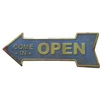 China Arrow Shape Vintage cake Metal Tin Signs, Plaque Poster For Bar Club Wall OEM for sale
