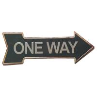 China Arrow Shape Vintage Metal Sign ,Printing Signs Bar Pub Home Cafe Restaurant Wall Decor, Retro Metal Poster for sale