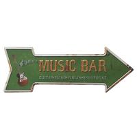 China Arrow Shape Vintage Metal Sign ,Printing Signs Bar Pub Home Cafe Restaurant Wall Decor, Retro Metal Poster for sale