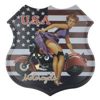 China Wholesale Embossed Advertising Coffee Metal Tin Sign, Metal Cup Poster Shield Design Signs for sale