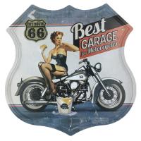 China Wholesale Embossed Advertising Coffee Metal Tin Sign, Metal Cup Poster Shield Design Signs for sale