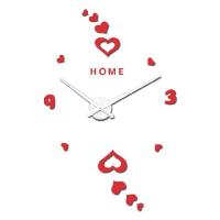 China Arabic Digital Heart Romantic Wall Art Clock Home Decor Large 3D Hanging Wall Clock for sale