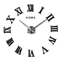 China Roman Digital 3D Quartz Diy Acrylic Miroir Wall Clock Large Hanging Wall Clock for sale