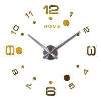 China Decoration Unique Modern Wall Clocks 3D Acrylic Living Room Wall Art Clock for sale