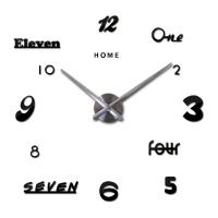 China Retro Self-adhensive Sticker Mute Decorative Wall Clocks For Living Room Large Hanging Wall Clock for sale