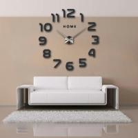 China Big Acrylic 3D Personalized Wall Clocks DIY Numbers Decorative Giant Large Size Mirror Wall Art Clock for sale