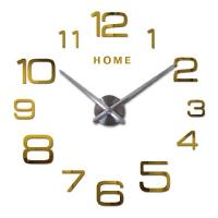 China Arabic Digital Large Vintage Style Wall Clocks Acrylic Mirror Decorative Wall Clocks For Living Room for sale
