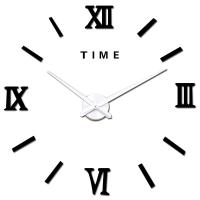 China Roman Digital Big Mirror Modern Wall Clok Large Vintage Style Wall Clocks for sale