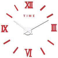 China Roman Digital Big Mirror Modern Wall Clok Large Vintage Style Wall Clocks for sale