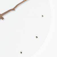 China Modern Wall Clock White Round Moistureproof Large Hanging Wall Clock for sale