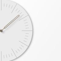 China 30cm Creative Wooden Wall Clock Round Unique Modern Wall Clocks for sale