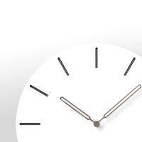 China 30cm Nordic Simple White Large Elegant Wall Clocks MDF Round Hanging Wall Clock for sale