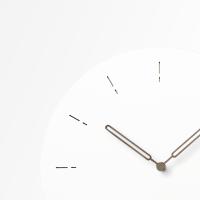 China Non Ticking MDF European Hanging Wall Clocks Room Office Simple Concise Home Decor House Wall Clocks for sale