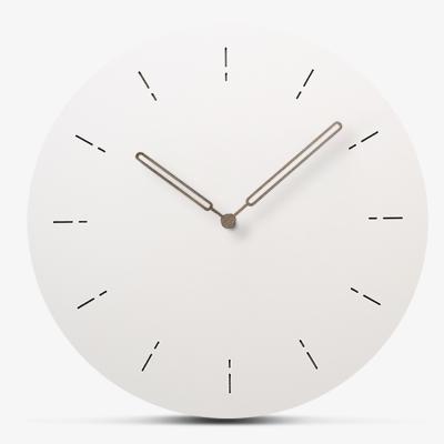 China Non Ticking MDF European Hanging Wall Clocks Room Office Simple Concise Home Decor House Wall Clocks for sale
