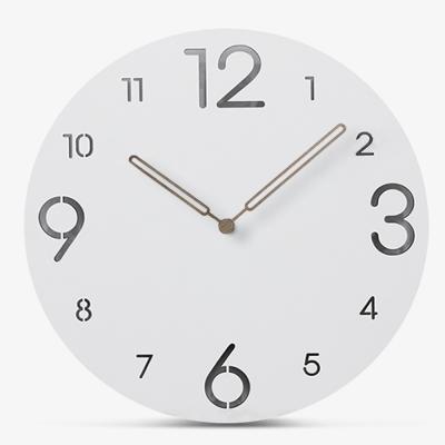 China Advanced Vogue Exquisite Wall Art Clock European Circular Silent Home Decorative Wall Clocks For Living Room for sale