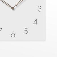 China Arabic Numerals Silent Quartz Wall Art Clock White Square Large Vintage Style Wall Clocks for sale