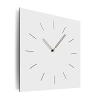 China Square Kitchen Wall Clocks Wood Silent Roman Large Numbers 12 Inch Wall Art Clock for sale
