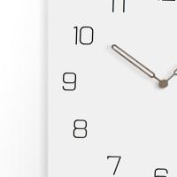 China 12 Inch Nordic Silent Square Kichen Wall Clocks White Grey Black Wooden Wall Clock for sale