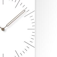 China Square Decorative Wall Clocks For Living Room Brief Mute MDF Wood Large Hanging Wall Clock with needle for sale