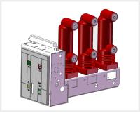 China 11kV Three Pole Circuit Breaker 630A - 1250A Switchgear Vacuum Circuit Breaker for sale