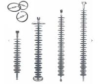 China 220kV 230kV Composite Long Rod Polymer Insulator IEC 61109 Silicone Insulator With Corona Ring for sale