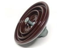 China ANSI 52-3 High Voltage Porcelain Disc Insulator With 146 Mm Height And 320 Mm Creepage Distance for sale