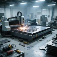 China Accuracy 0.001 Inches Laser Cutting Metal Service  With CAD/CAM Software 4x8 Feet Work Area for sale