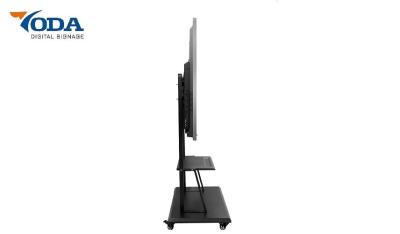 China Multi Point Operation LCD Interactive Touch Screen Moving Stand Display 98 Inch for sale