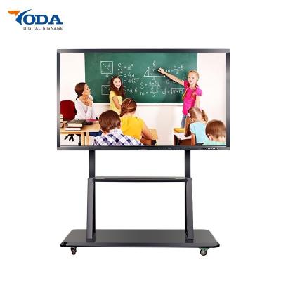 China Android 6.0 75 Inch Interactive Flat Panel Color 4k 3840x2160P for sale