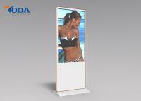 China Aluminium Touch Screen Advertising Displays 49 Inch LCD  With Explosion Proof Glass for sale