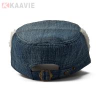 China ODM 100% Cotton Military Cadet Cap 56cm 3D Embroidered Logo Custom for sale