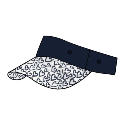 China Unisex Breathable Sun Visor Caps 54cm Custom Pantone Color Summer Hat for sale