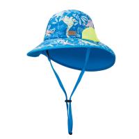 China 100% Cotton UPF 50+ Sun Protection Hat 58cm Kids Outdoor Beach Cap for sale