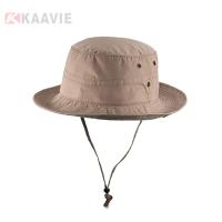 China 5cm Long Brim Pink Fisherman Bucket Hat Washable Unisex Sun Hat for Outdoor for sale