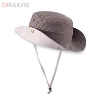 China 5cm Long Brim Pink Fisherman Bucket Hat Washable Unisex Sun Hat for Outdoor for sale