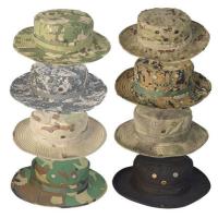 China OEM Cotton 6 Color Desert Camo Boonie Hat Flat Embroidery Logo 58cm Adult Size for sale