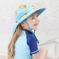 China Toddler Sun Hat UPF 50+ Kids Summer Beach Cap 43cm-55cm Unisex Cotton for sale