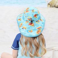 China Toddler Sun Hat UPF 50+ Kids Summer Beach Cap 43cm-55cm Unisex Cotton for sale
