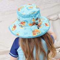 China Toddler Sun Hat UPF 50+ Kids Summer Beach Cap 43cm-55cm Unisex Cotton for sale